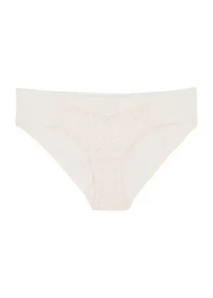 Chantelle Norah Lace-panelled Briefs - Pearl
