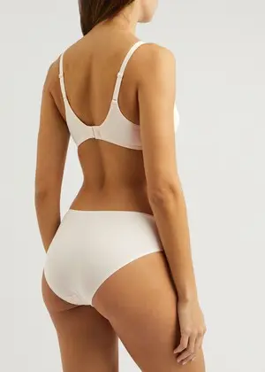 Chantelle Norah Lace-panelled Briefs - Pearl