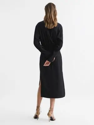 REISS Gail Safari Midi Dress