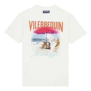 Vilebrequin Cotton Tshirt Wave On Vbq Beach Tee Shirt Portisol