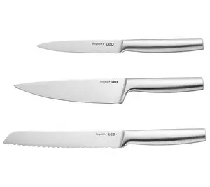 BERGHOFF Legacy Stainless Steel 3pc Classic Kni Fe Set - Silver