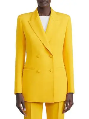 Lafayette 148 New York Womens Suit Separate Business Doublebreasted Blazer - Yellow