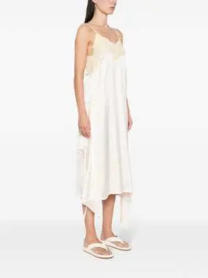 Plan C Floral-lace Satin Slip Dress