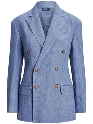 Polo Ralph Lauren Delave Double-breasted Blazer - Blue