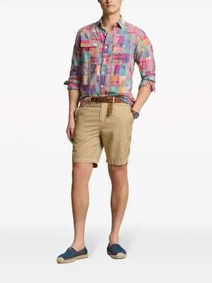 Polo Ralph Lauren Cotton-linen Blend Chino Shorts - Neutrals