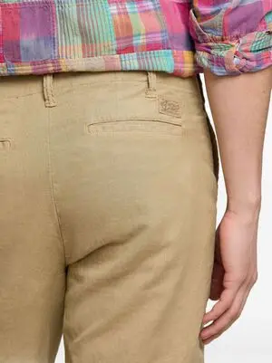 Polo Ralph Lauren Cotton-linen Blend Chino Shorts - Neutrals