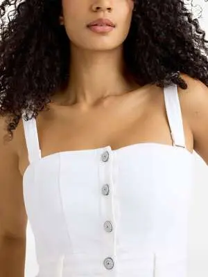 Cinq À Sept Veena Denim Midi Dress