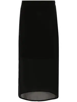 Sportmax Semi-sheer Panel Midi Skirt