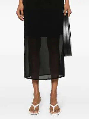Sportmax Semi-sheer Panel Midi Skirt
