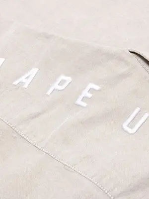 AAPE BY *A BATHING APE Moonface-embroidered Cotton Shirt