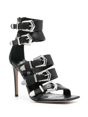 Paris Texas Ursula 105mm Buckled Sandals - Black
