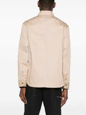 Maison Kitsuné Button-up Cotton Overshirt - Neutrals