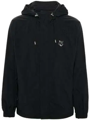 Maison Kitsuné Chillax Fox Hooded Windbreaker - Black