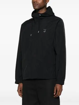 Maison Kitsuné Chillax Fox Hooded Windbreaker - Black