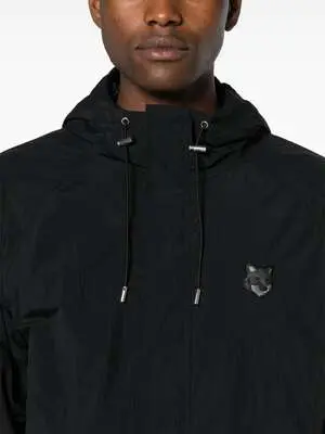 Maison Kitsuné Chillax Fox Hooded Windbreaker - Black