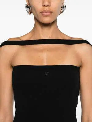 COURREGES Hyperbole 90's Maxi Dress - Black