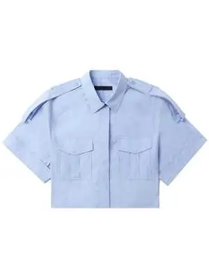 JUUN.J Cropped Epaulette Shirt