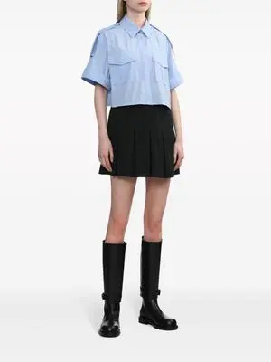 JUUN.J Cropped Epaulette Shirt