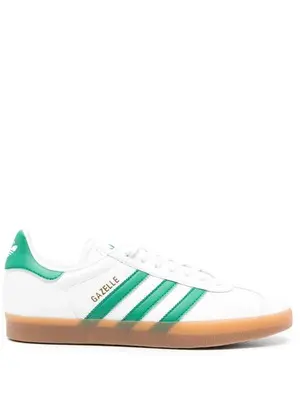 Adidas Gazelle 3-stripes Logo Sneakers - White