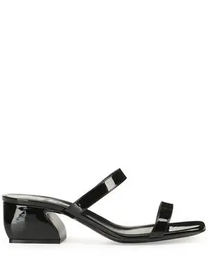 SERGIO ROSSI Patent-leather Sandals - Black