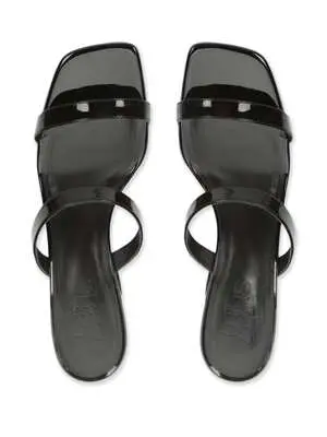 SERGIO ROSSI Patent-leather Sandals - Black