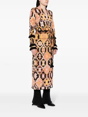 HAYLEY MENZIES Magic Mosaic-jacquard Cotton Duster