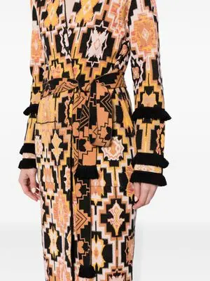 HAYLEY MENZIES Magic Mosaic-jacquard Cotton Duster