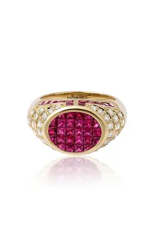 RAINBOW K 14k Yellow Lady Ring