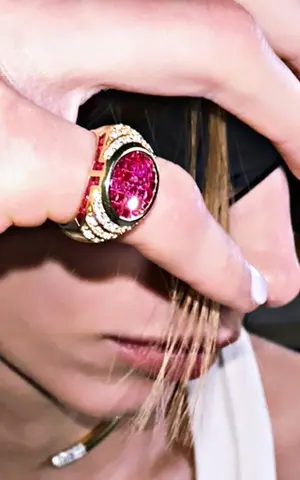 RAINBOW K 14k Yellow Lady Ring