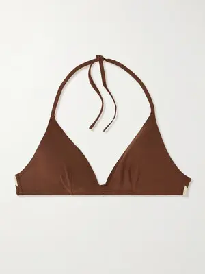 ERES Cubisme Patchwork Triangle Bikini Top - Brown