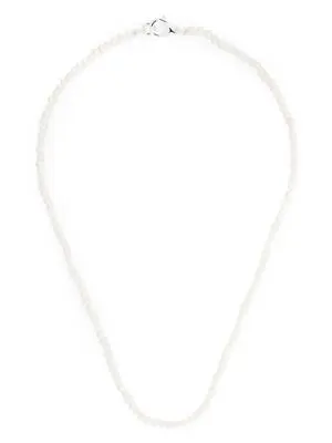 HATTON LABS Mini Pearl Chain Necklace - Silver