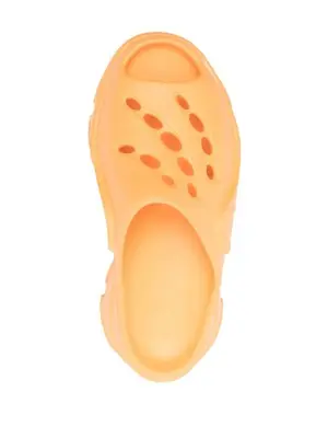 Adidas By Stella McCartney Embossed Logo Clogs - Orange