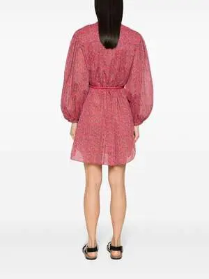 MARANT ETOILE Kildi Floral-print Dress - Red