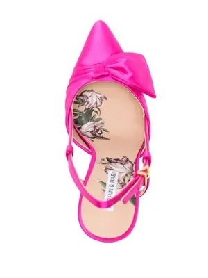Sachin & Babi Lenox 90mm Bow-detail Pumps - Pink