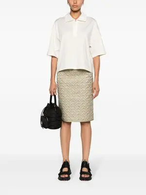 Moncler Quilted Pencil Skirt - Green