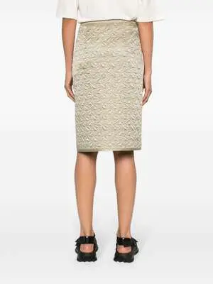 Moncler Quilted Pencil Skirt - Green