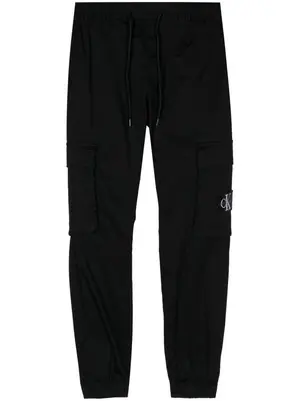 Calvin Klein Logo-patch Track Pants - Black
