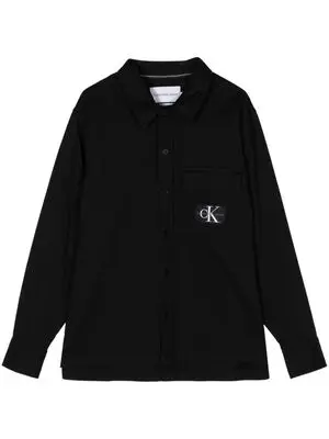 Calvin Klein Utility Logo-print Buttoned Shirt