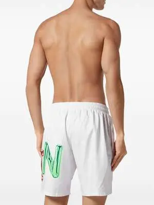 Philipp Plein Bombing Graffiti Swim Shorts