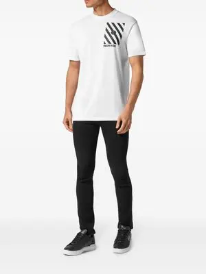Philipp Plein Striped Cotton T-shirt