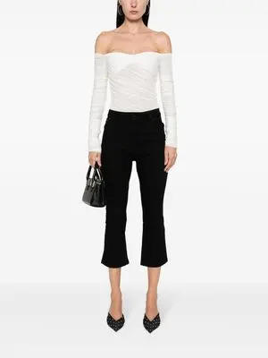 MUGLER Seam-detailed Tapered Jeans - Black