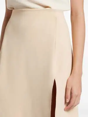 Stella McCartney Front-slit Knitted Knee-length Skirt