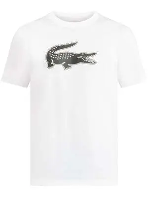 Lacoste Crocodile-print Jersey T-shirt - White