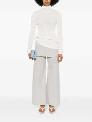 TOTEME High-neck Crochet-knit Jumper - Neutrals