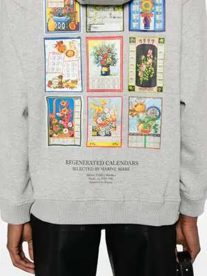 MARINE SERRE Printed Organic Cotton Hoodie