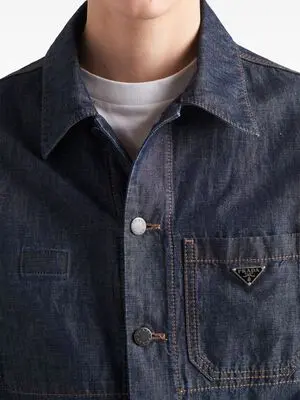 Prada Triangle-logo Shirt Jacket