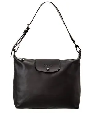 Longchamp Longchamp Le Pliage Xtra Medium Leather Hobo Bag - Black