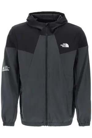 The North Face THE NORTH FACE Wind Track Mountain Athletics Windbreaker Jacket - Grey, Black