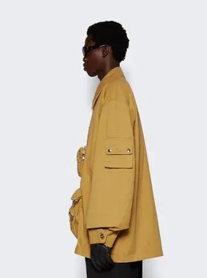 LANVIN Asymmetrical Utility Jacket - Tan