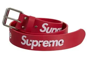 Supreme Repeat Leather Belt - Black | Editorialist